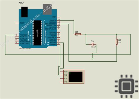 Measuring Capacitance With Arduino In Proteus