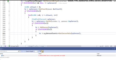 SENSOR TYPE AGGREGATED SIMPLE DEVICE ORIENTATION Of Sensor Api At W11 22621 Can T Found Issue
