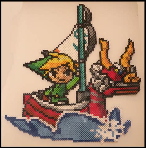 Legend Of Zelda Wind Waker Link Perler Bead Sprite Bead Sprite Pixel