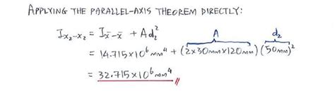 Question 1 C4 5 Parallel Axis Theorem Statics