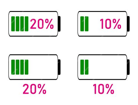 Premium Vector Percentage Infographics Full Battery Charge Energy Level Progress Growth Power
