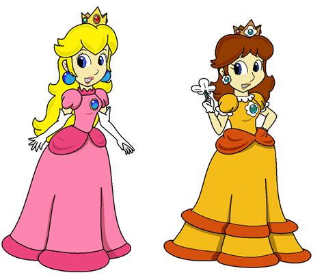 Nintendo Daisy And Peach By Evluigiev On Deviantart