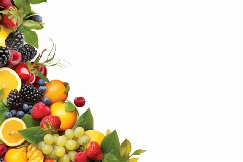 Fruit Clipart Border A Colorful And Delightful 32 Design Premium Ai