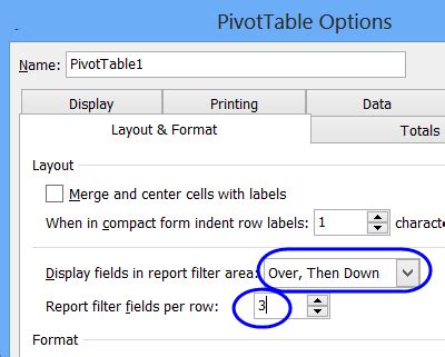 Excel Pivot Table Report Filter Tips Examples Videos