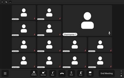UI UX Template For Laptop Desktop And Phone Video Meeting UI For 13 Users Modern Style With