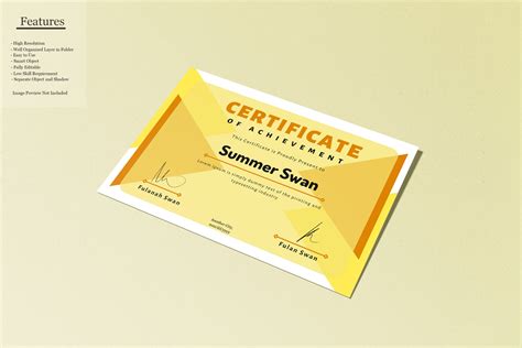 Certificate Mockup Graphic By Rahmatmoscae · Creative Fabrica