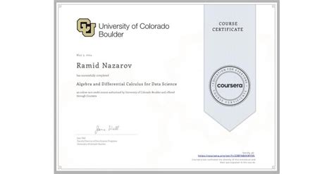 Ramid Nazarov On Linkedin Completion Certificate For Algebra And