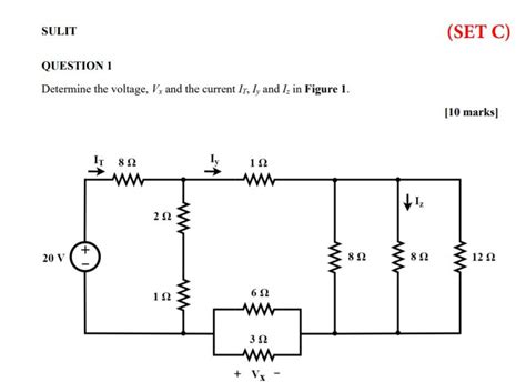 Solved SULIT SET C QUESTION Determine The Voltage V Chegg Com