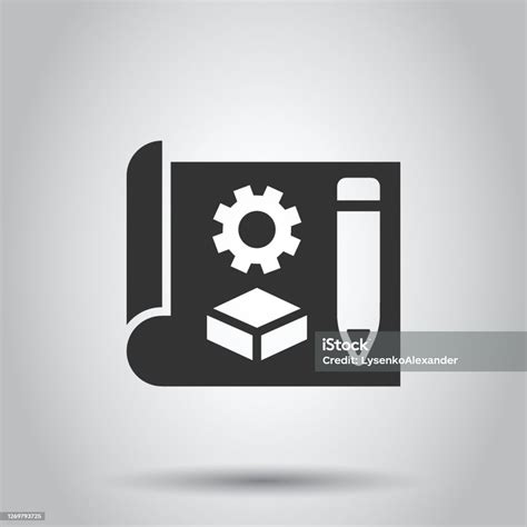 플랫 스타일로 프로토 타입 아이콘 흰색 격리 된 배경에 시작 벡터 그림입니다 모델 개발 비즈니스 개념 0명에 대한 스톡 벡터