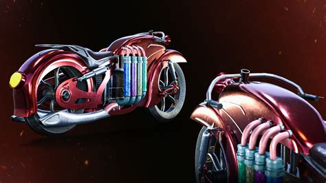 Artstation Steampunk Motorcycle 3d Model Full Tutorial Process Tutorials