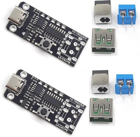 Amazon Com PCS USB C PD QC DC V V V V V Adjustable Voltage Power Trigger Module A Type