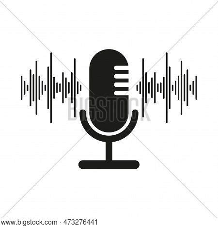 Microphone Sound Wave Vector Photo Free Trial Bigstock