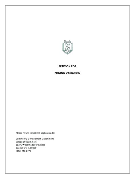 Fillable Online Variance Application Last Revised 052021 Fax Email Print Pdffiller