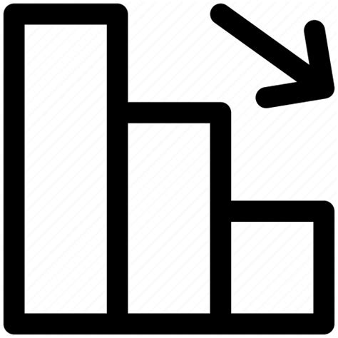 Bar Chart Graph Statistics Diagram Loss Decrease Icon Download On Iconfinder