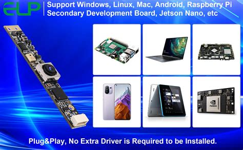 ELP MP Autofocus USB Camera Super Mini Board IMX USB Lightburn Camera With Microphone