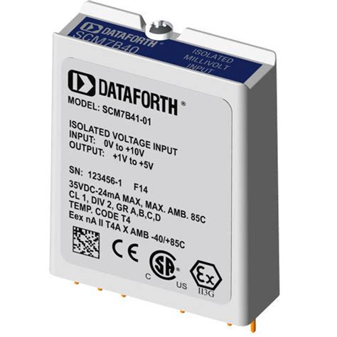Analog Input Module Scm7b41 01 Dataforth Corporation Voltage