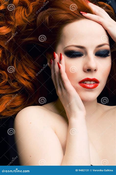 Redhead Sensuality Stock Image Image Of Lady Face Cute 9482131