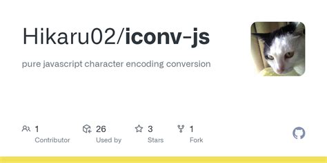 Github Hikaru02iconv Js Pure Javascript Character Encoding Conversion