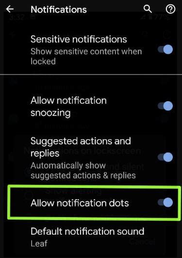 How To Turn Off Pixel A Notifications