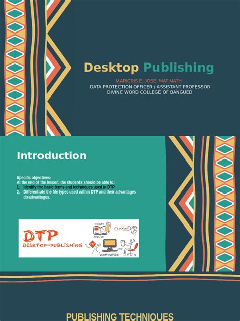 dtp lesson 3 pdf page layout typefaces