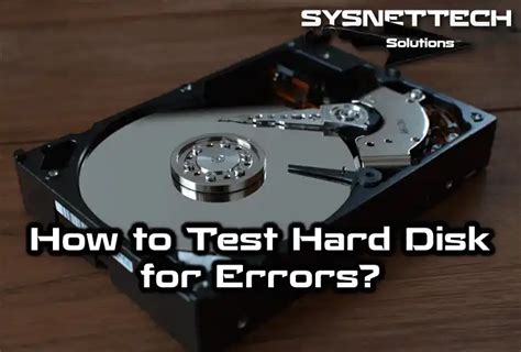 How To Test Hard Disk For Errors Check For Bad Sectors