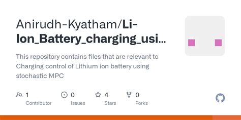 Github Anirudh Kyathamli Ionbatterychargingusingstocasticmodel
