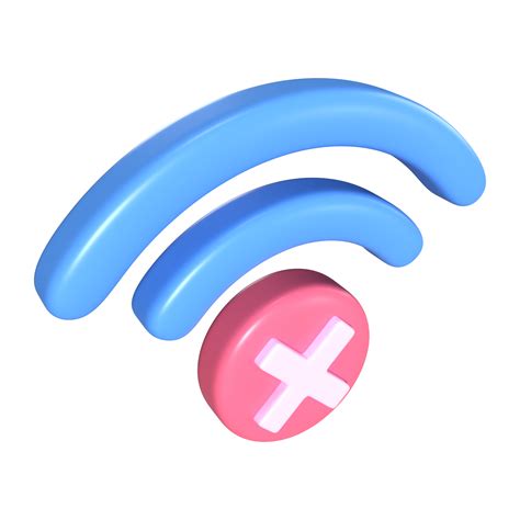 WiFi Disconnected D Illustration Icon PNG