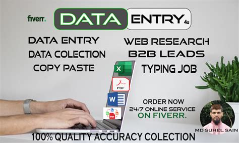 be provide data entry leads copy paste pdf excel word by suhelsain fiverr