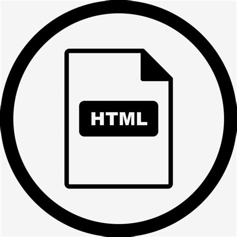 벡터 html 아이콘 html 문서 파일 png 일러스트 및 벡터 에 대한 무료 다운로드 pngtree