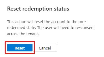 Mengatur Ulang Status Penukaran Tamu Microsoft Entra External ID Microsoft Learn