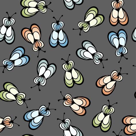 Premium Vector Fly Bug Insect Cartoon Illustration Vector Seamless