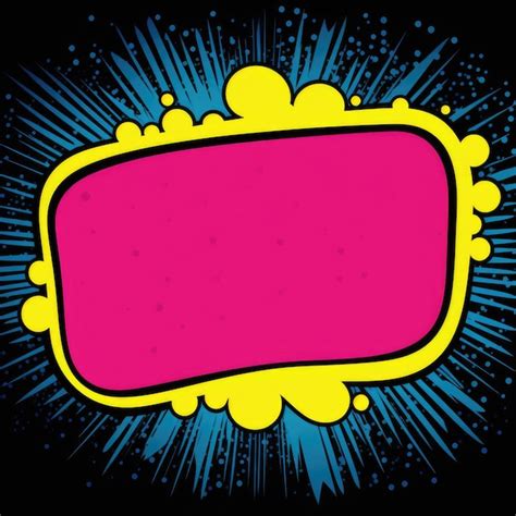 Premium Photo Explosive Pop Art Speech Bubble
