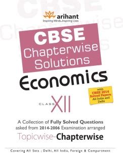 CBSE Chapterwise Questions Answers Economics Buy CBSE Chapterwise Questions Answers Economics