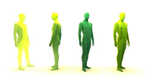 인물의 다채로운 초초 애니메이션 녹색과 흰색 배경에 노란색 남성 실루엣의 3d 그림 고화질 사진 사진 배경 일러스트 및 사진 무료 다운로드 Pngtree