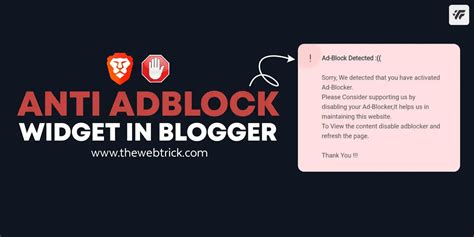 how to install anti adblock script in blogger the web trick