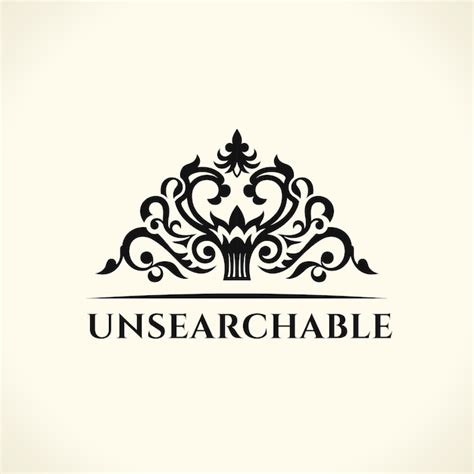 빈티지 우아한 로고 디자인과 붓글씨 꽃 엠블럼 프리미엄 벡터