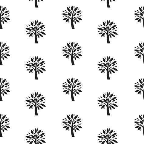 Abstract Vector Tree Seamless Pattern Background Illustration Vector Art At Vecteezy