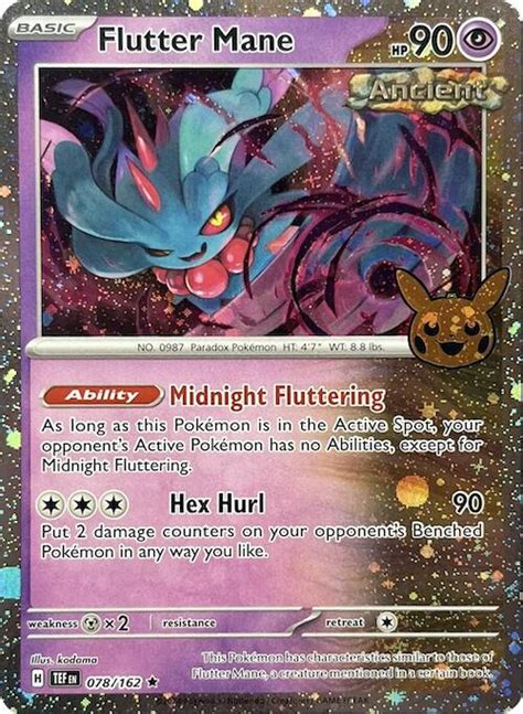 Flutter Mane Cosmos Holo Trick Or Trade Booster Bundle 2024 Pokemon