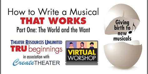 Theater Resources Unlimited Extends Submission Deadline For Musical Theater Workshop