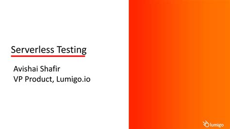 Serverless Testing Serverlessdays Hamburg Ppt