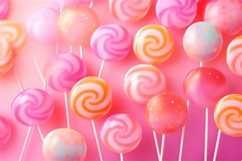 Lollipop Gradient Background Confectionery Backgrounds Premium Photo