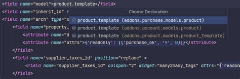 Show Class Names For Model Choose Declaration Popup Issue Odoo Ide Pycharm Odoo GitHub