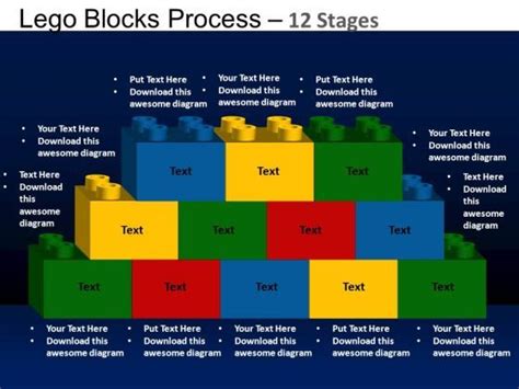 PowerPoint Layout Sales Lego Blocks Ppt Slides