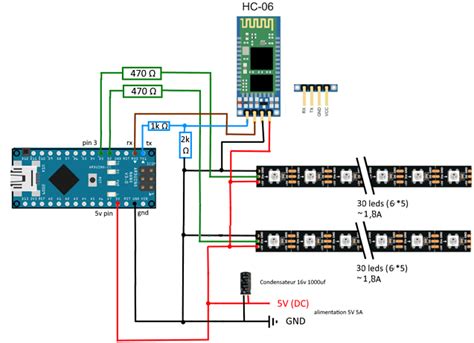 Section De Câble Pour Bandeau De Led Français Arduino Forum
