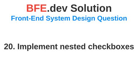 BFE Dev Solution For System Design