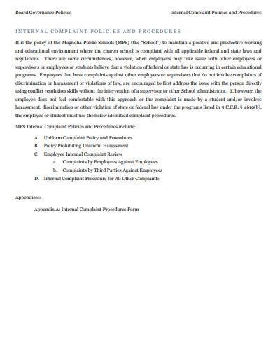 Free 10 Internal Complaint Policy Samples And Templates In Ms Word Pdf