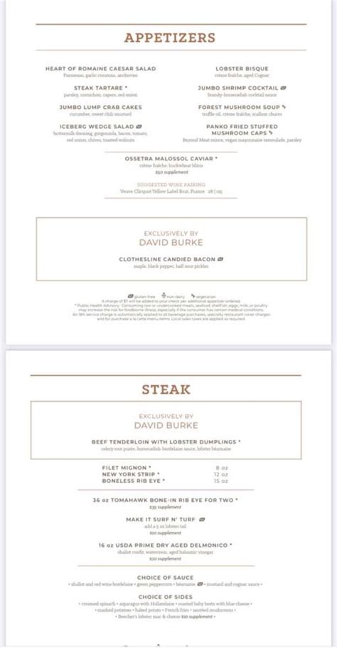 The Popular Pinnacle Grill Holland America Specialty Restaurant Dinner