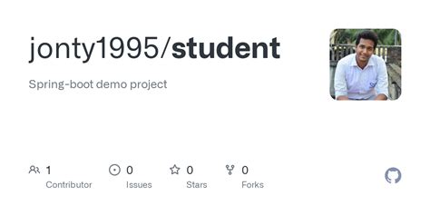 Github Jonty Student Spring Boot Demo Project