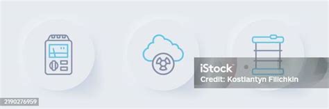 배럴의 방사성 폐기물 산성비와 방사성 구름 및 선량계 아이콘을 설정합니다 벡터 0명에 대한 스톡 벡터 아트 및 기타 이미지 0명 가이거 계수관 개념 Istock