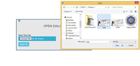 Simple Open Dialog Box SourceCodester